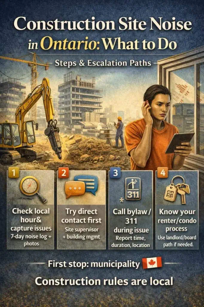 How to deal with construction site noise in Ontario - Learn Ontario