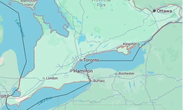 Southern Ontario: where it is and which cities count