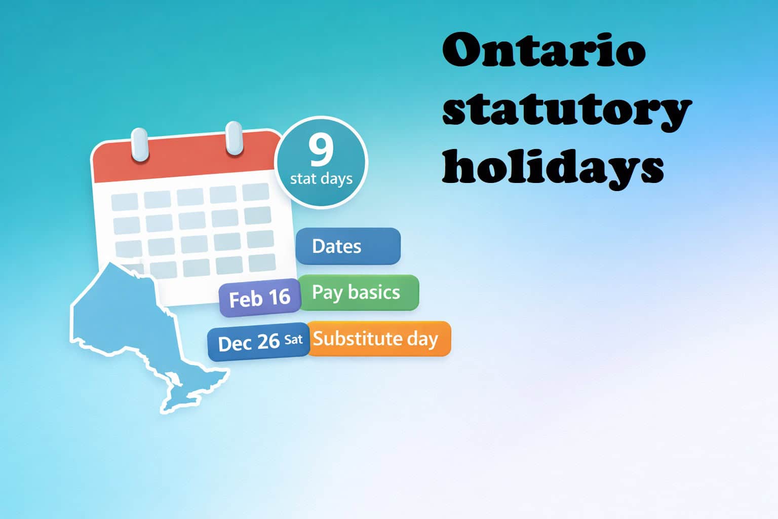 Ontario Stat Holidays 2026: Full List, Dates and Long Weekends