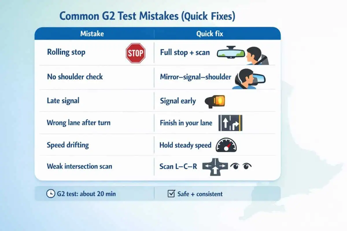 How Many Mistakes Are Allowed on the G2 Road Test?