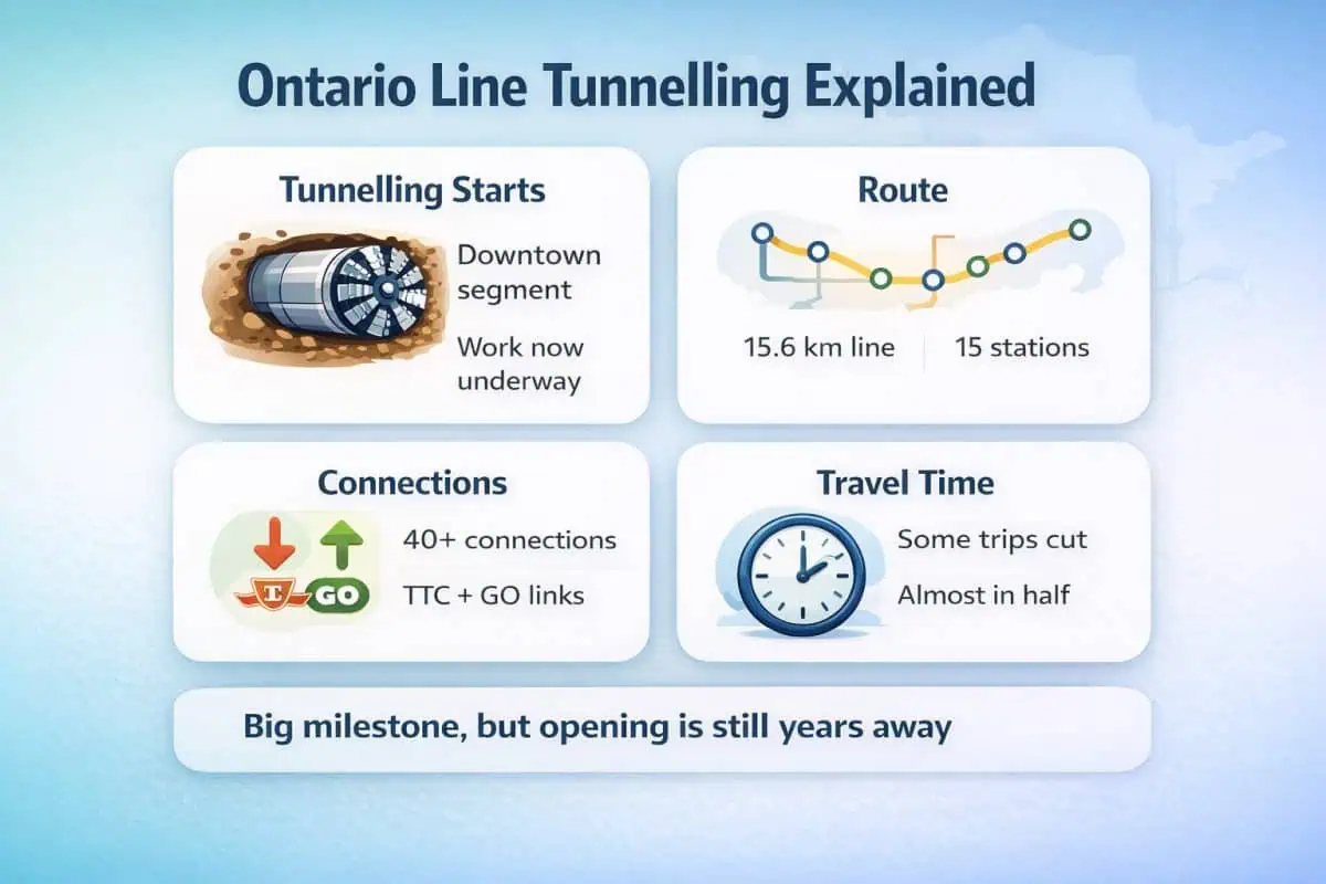 Ontario Line tunnelling starts in Toronto, but opening is still years away
